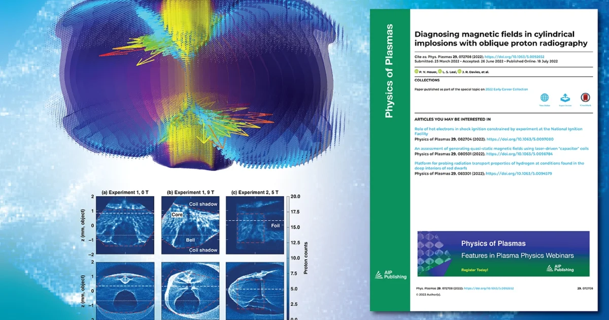 LLE Paper Featured in Physics of Plasmas Early Career Author Special ...