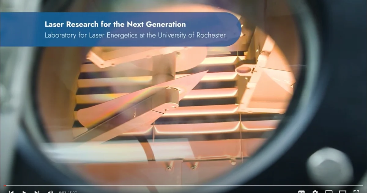 LLE Featured in WebsEdge Science Video at APS March Meeting ...