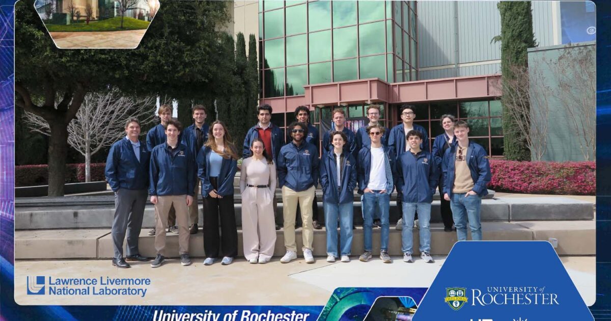 Inaugural National Lab Trip for Students in LLE's Undergraduate Education Program - Laboratory ...